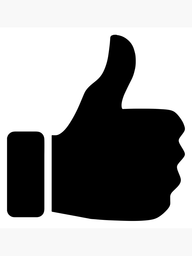"Simple Thumbs-Up Icon" Poster for Sale by Dator | Redbubble