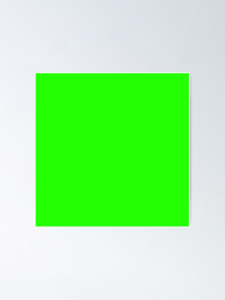 "Green Screen" Poster for Sale by WeirdAsJed | Redbubble