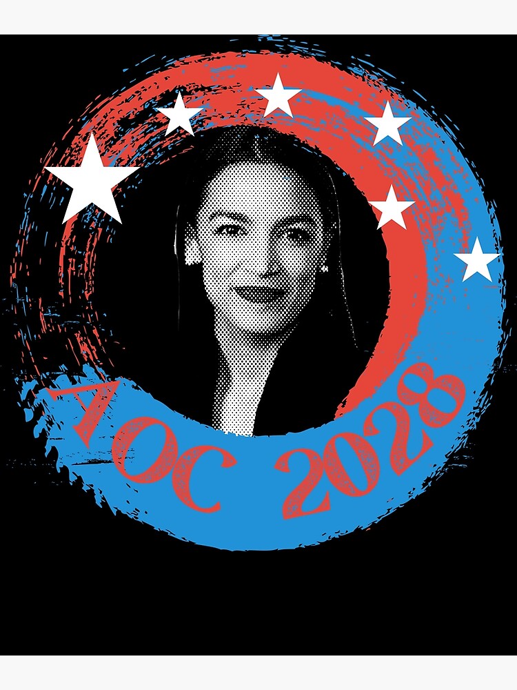 "AOC 2028 Alexandria Ocasio-Cortez Bitches Get Stuff Done American Flag ...