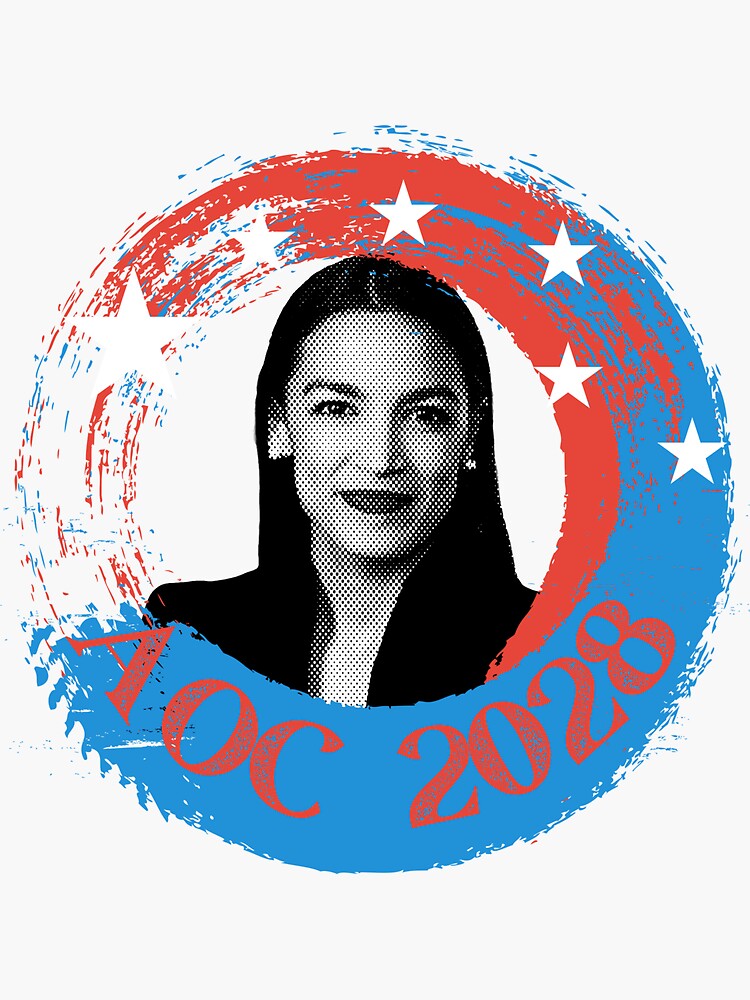 "AOC 2028 Alexandria Ocasio-Cortez Bitches Get Stuff Done American Flag ...