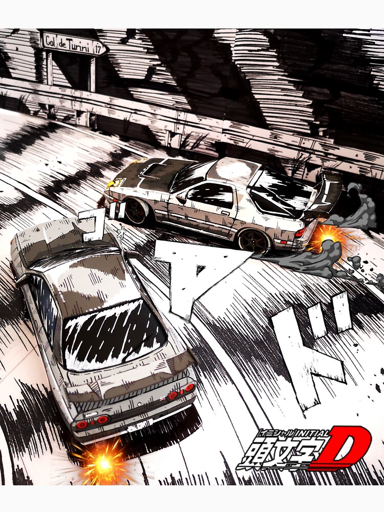 "Initial D - Ryosuke VS Hojo Rin" T-shirt for Sale by Animauto ...