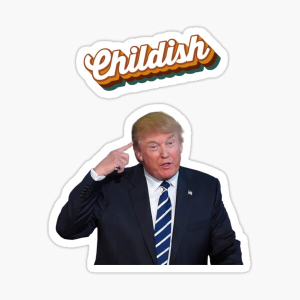"CHILDISH" Sticker for Sale by scenecase | Redbubble
