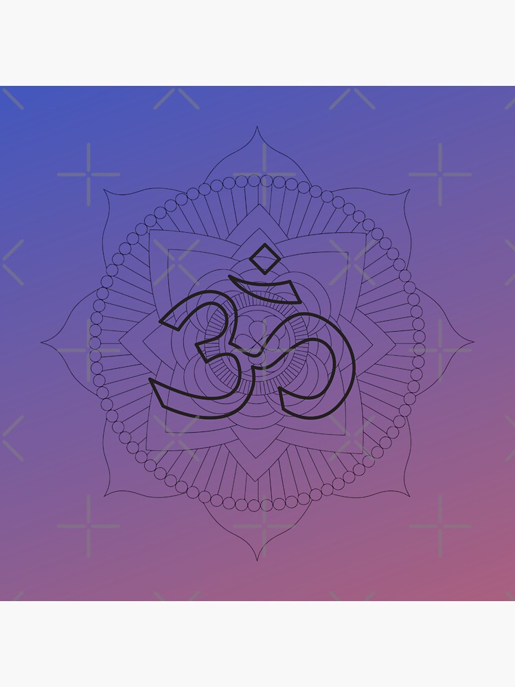 "Purple Ohm art" Sticker by MarleenMichels | Redbubble