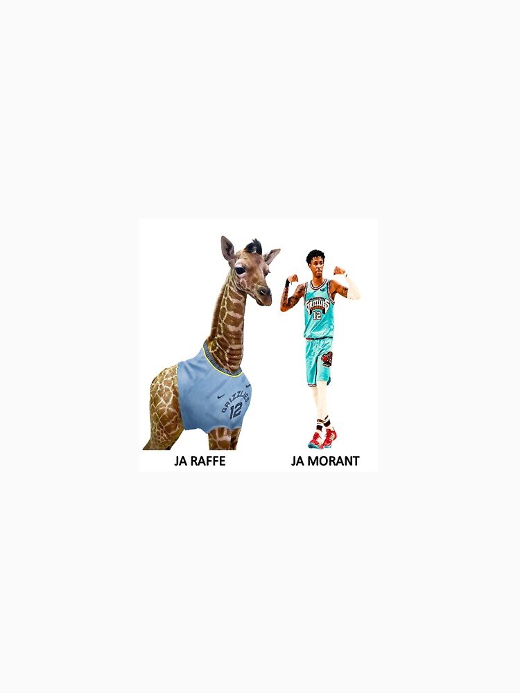 "Ja Morant and Ja Raffe Giraffe Memphis Grizzlies" T-shirt for Sale by ...