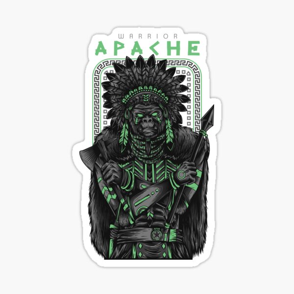 "APACHE" Sticker by nickkeynick99 | Redbubble