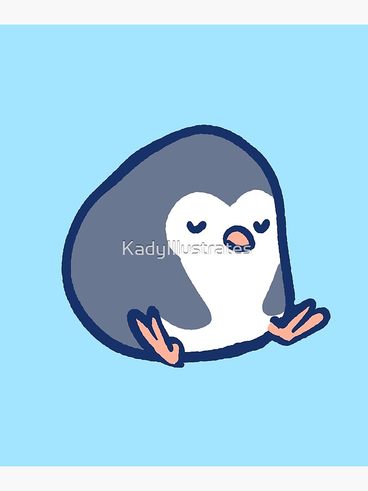 "Sleepy Penguin" Poster by KadyIllustrates | Redbubble