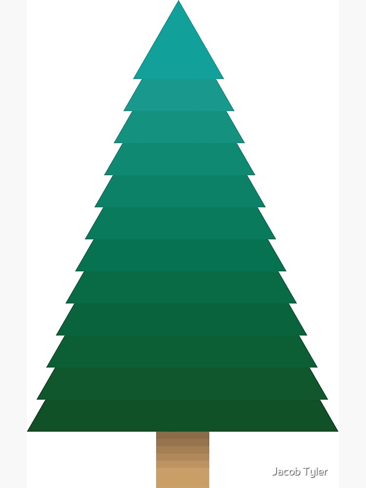"Geometric Pine Tree" Poster for Sale by JacobTyler | Redbubble
