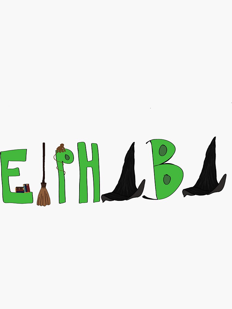 "elphaba" Sticker for Sale by funstickers4fun | Redbubble