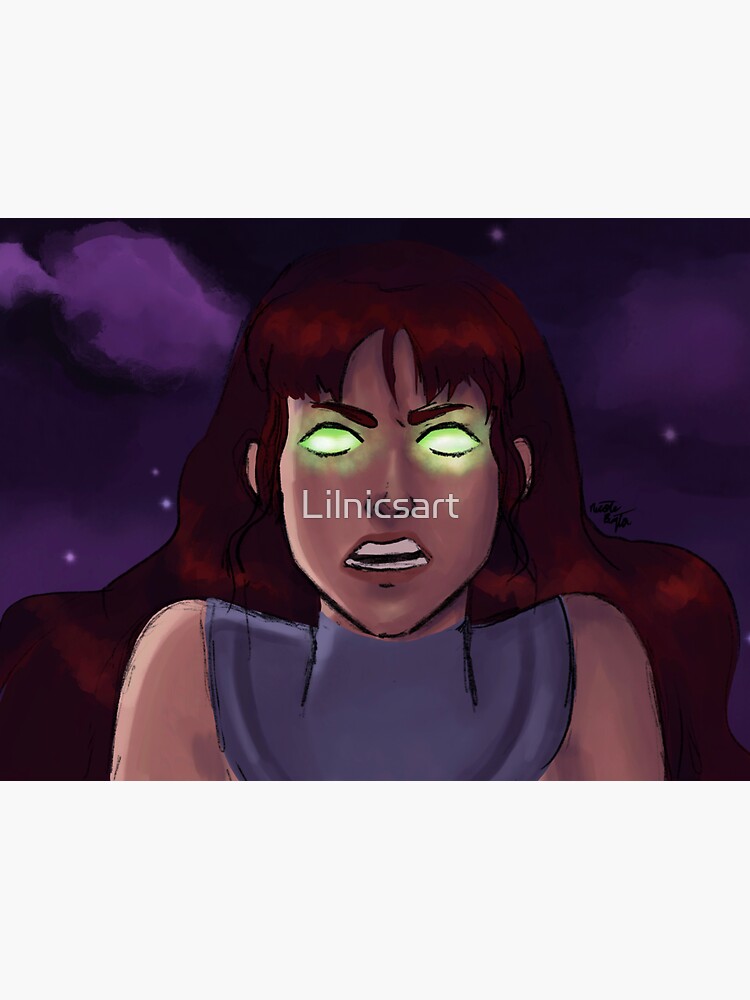 "Angry Starfire" Sticker for Sale by Lilnicsart | Redbubble