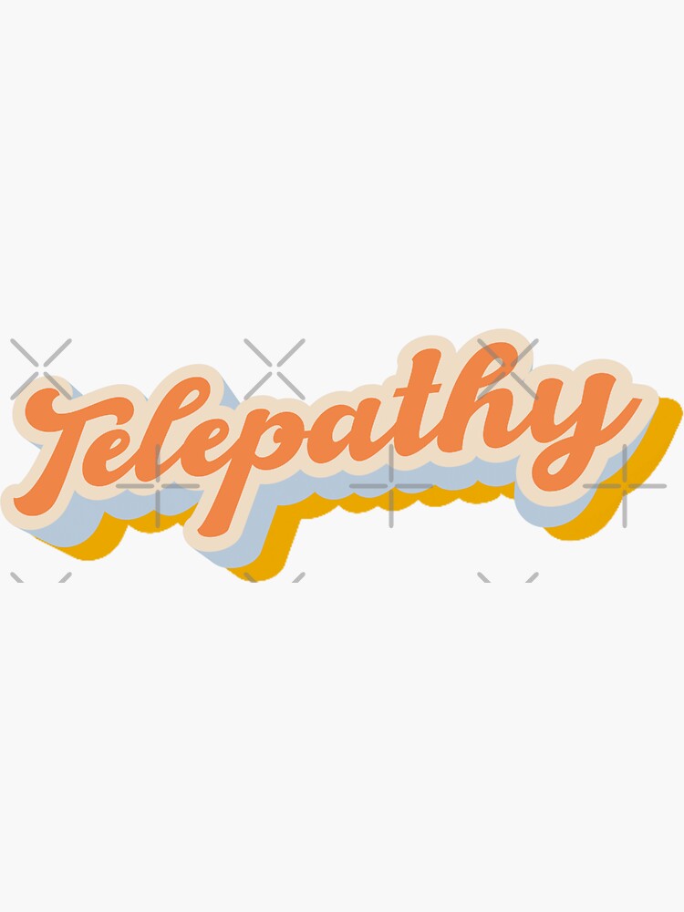 "Telepathy" Sticker by Roluv | Redbubble
