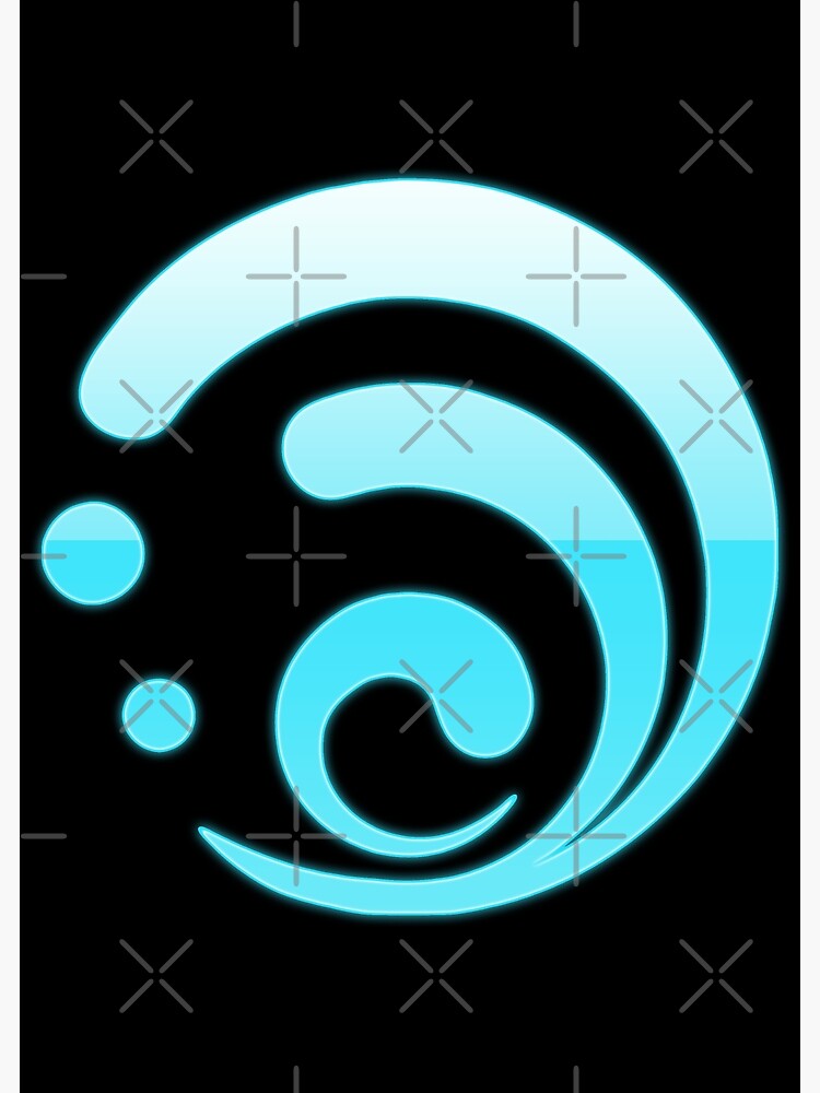 "Genshin impact - Hydro Element " Poster for Sale by venomic-ink ...