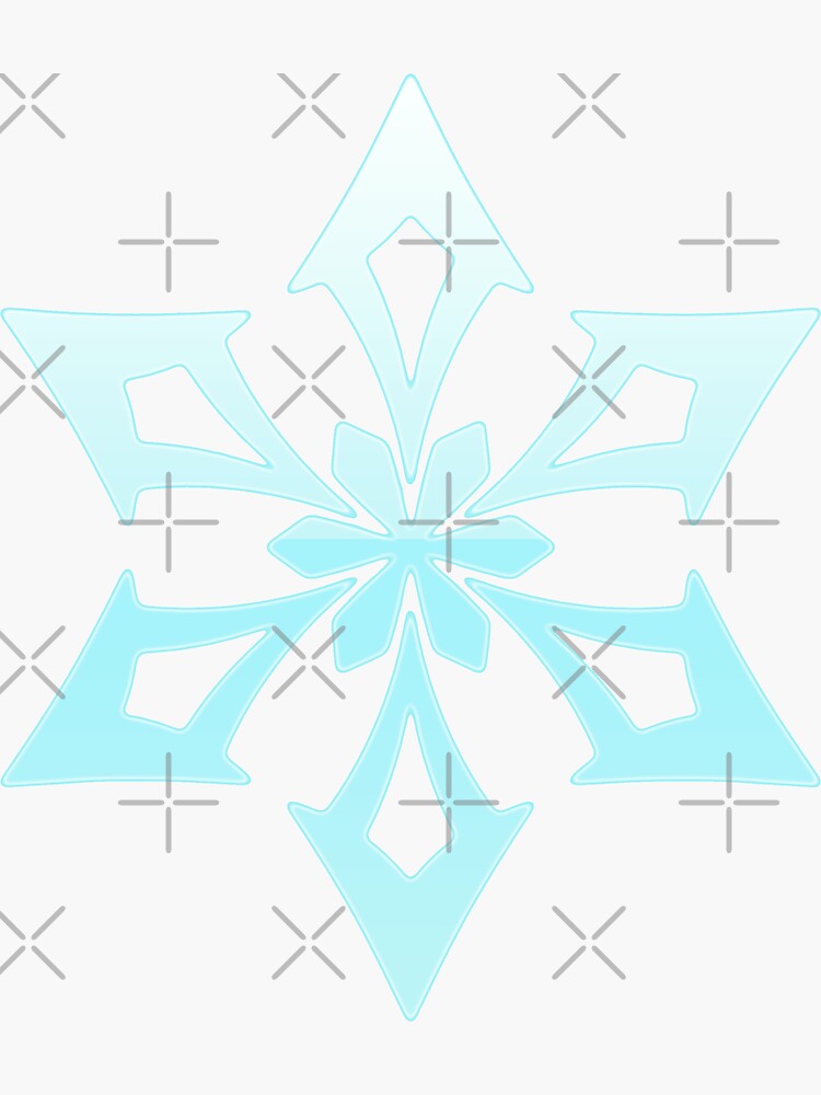 "Genshin impact - Cryo Element " Sticker for Sale by venomic-ink ...