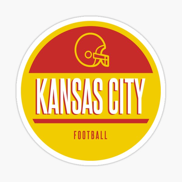 "Kansas City retro football" Sticker for Sale by BVHstudio | Redbubble