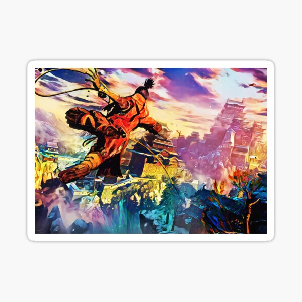 "Sekiro Wolf Flying" Sticker by chrishbk67 | Redbubble