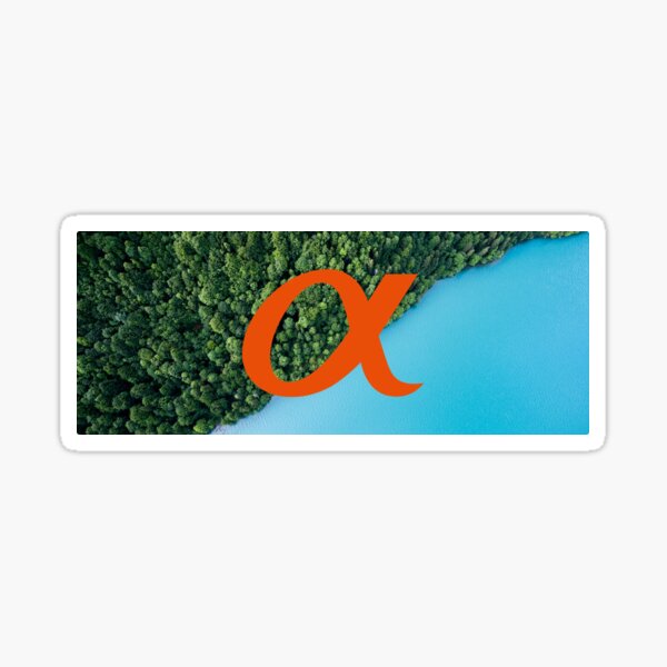 "Sony Alpha Logo" Sticker for Sale by TatteredSky | Redbubble