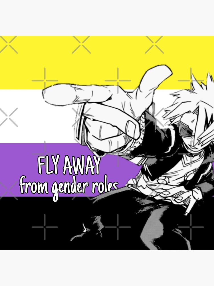 "My Hero Academia Kaminari Denki Non-Binary Pride Flag" Poster for Sale ...