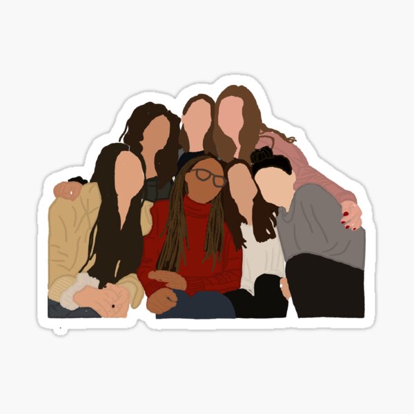 "custom friend group design (nicoleeg97)" Sticker by sofiarc2 | Redbubble