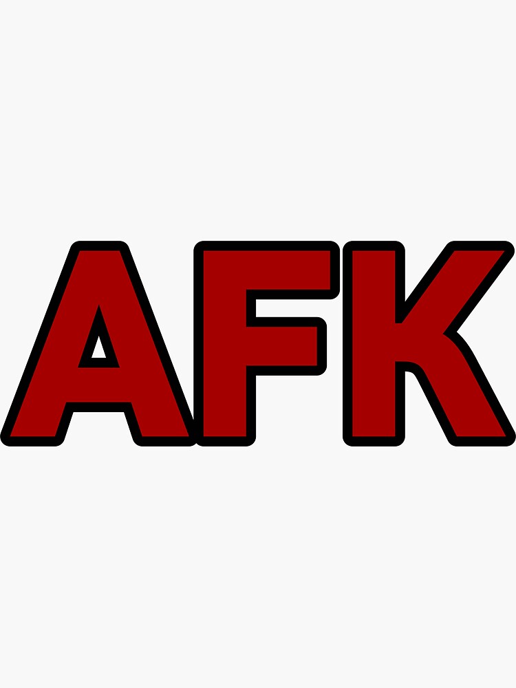 "AFK" Sticker for Sale by skz-designs | Redbubble