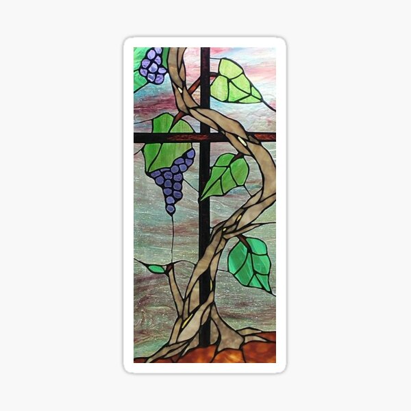 "John 15:5" Sticker for Sale by NemahaHillArts | Redbubble