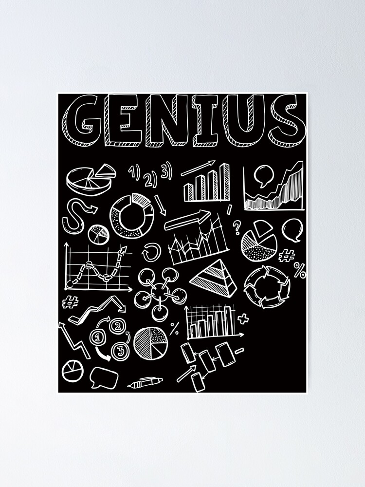 "Genius - doodle " Poster by WolfXDesign | Redbubble