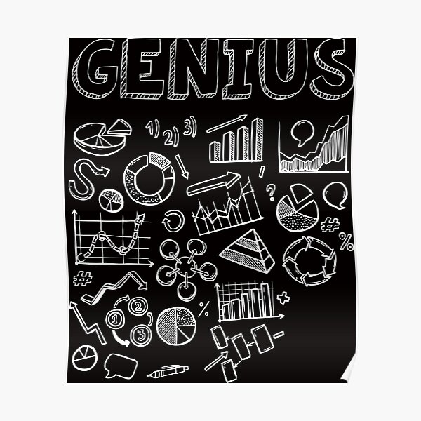 "Genius - doodle " Poster by WolfXDesign | Redbubble