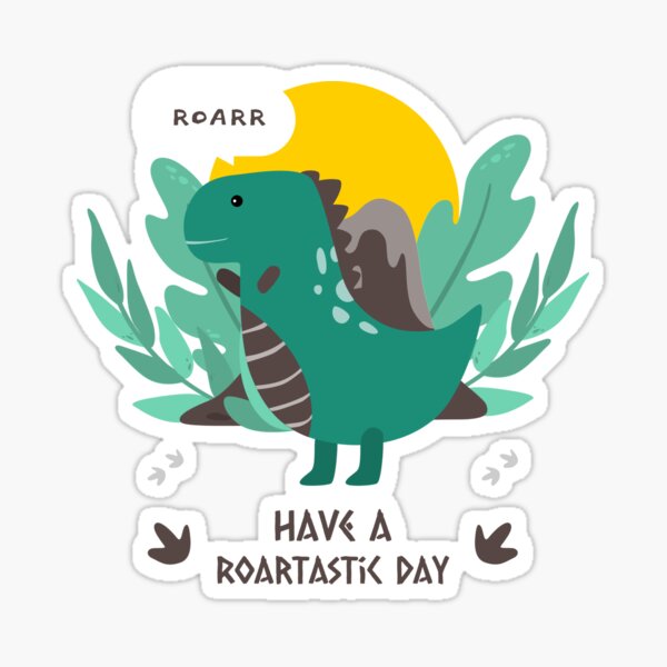 "Roar" Sticker for Sale by brodieco | Redbubble