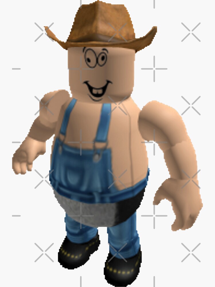 "Cletus MrFlimFlam AlbertsStuff Flamingo ROBLOX Neon Blue" Sticker for ...