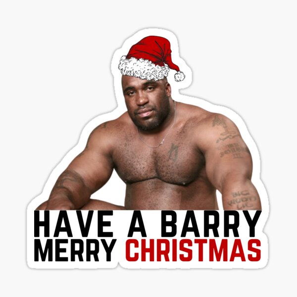 "Have A Barry Merry Christmas" Sticker for Sale by Messika | Redbubble