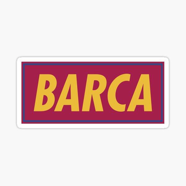 "Barca" Sticker by FootyFirst | Redbubble