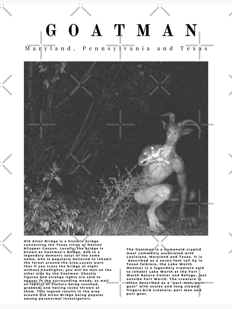 "Minimalist Cryptids: Goatman" Poster for Sale by CoraBee | Redbubble