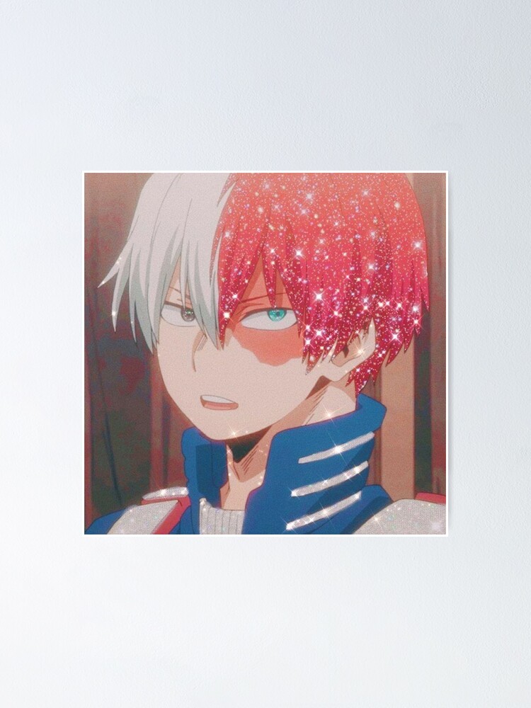 "Shoto Todoroki (Glitter Edition)" Poster by sstickersbyari | Redbubble