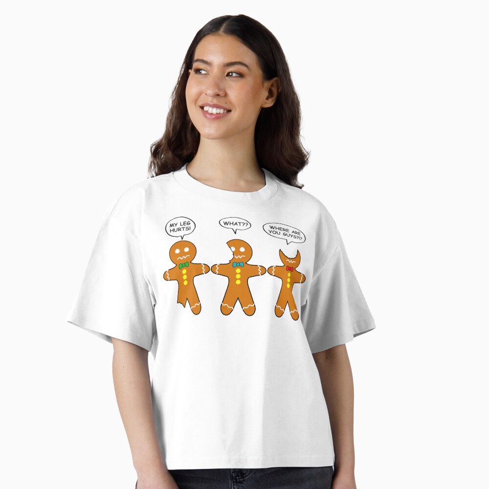 "Christmas Gingerbread Men Humor" Essential T-Shirt for Sale by ...