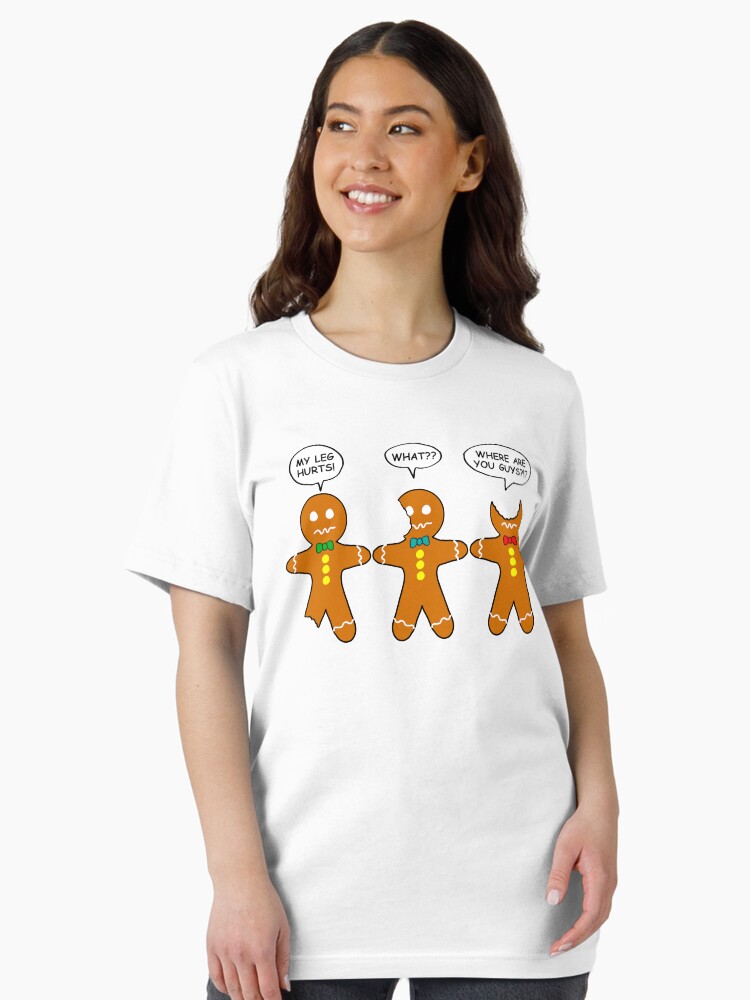 "Christmas Gingerbread Men Humor" Essential T-Shirt for Sale by ...