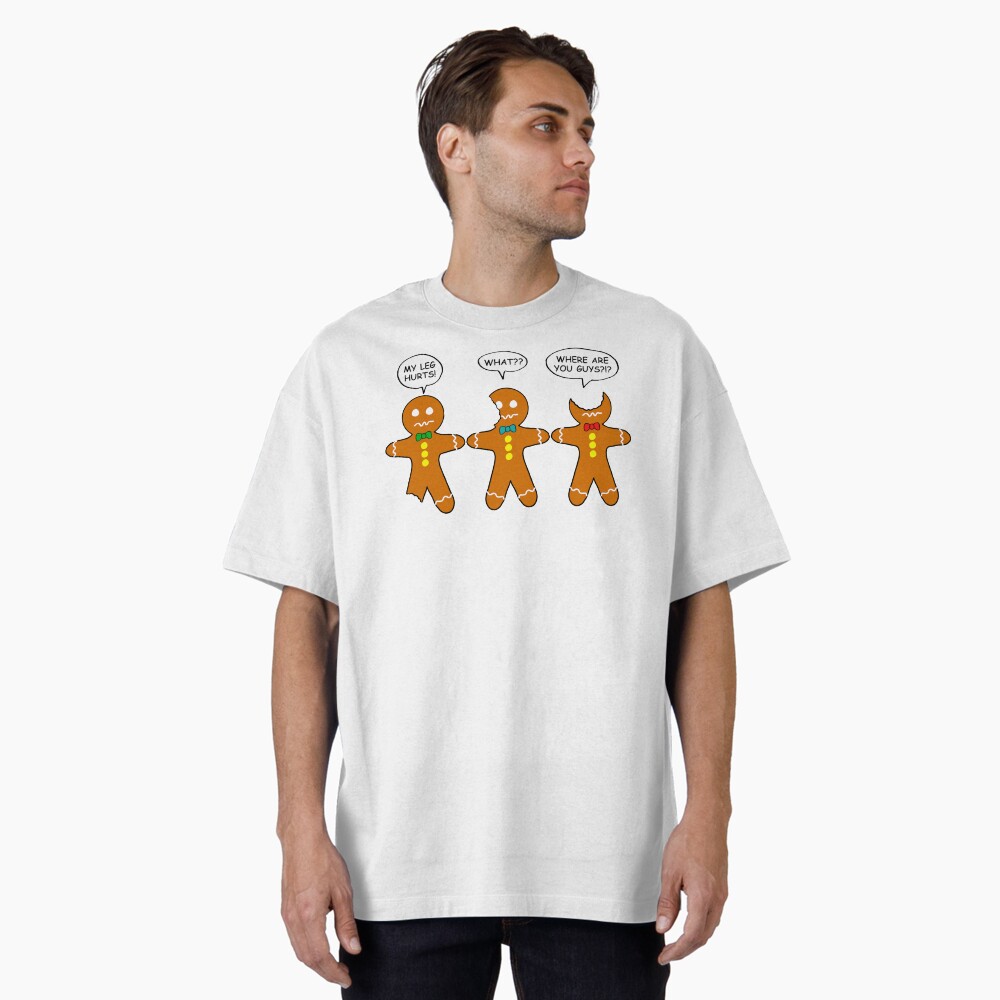 "Christmas Gingerbread Men Humor" Essential T-Shirt for Sale by ...
