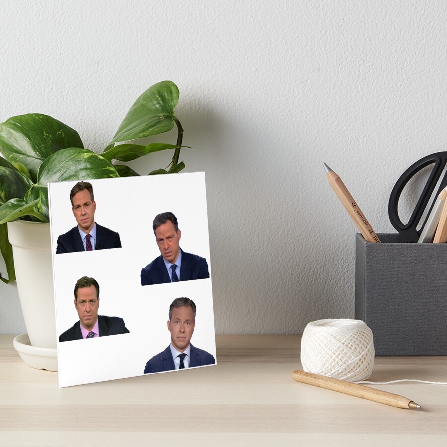 "Perplexed Jake Tapper" Art Board Print by filastrocca | Redbubble