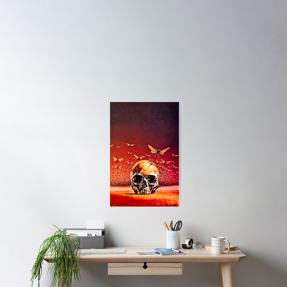 "Alien Skull - Vintage Sci-Fi Art" Poster for Sale by NinaJG007 | Redbubble