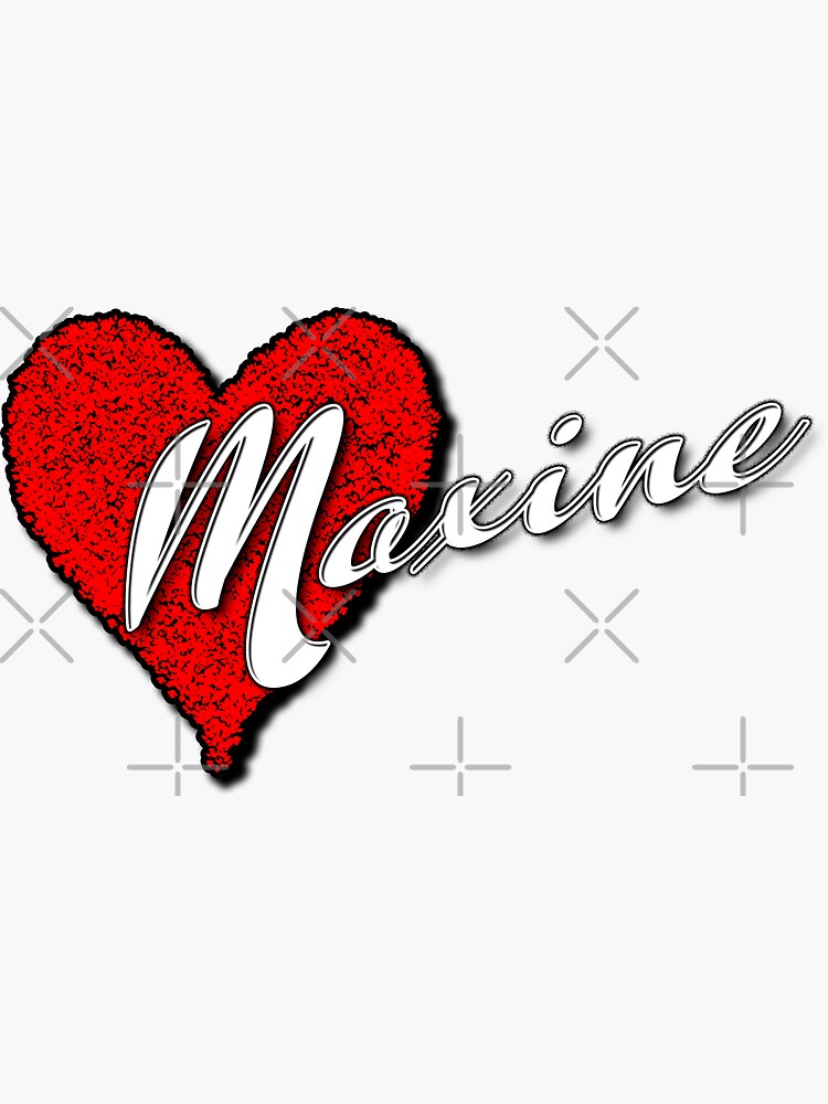 "Maxine - Name Heart Series" Sticker for Sale by GTL-Enterprises ...