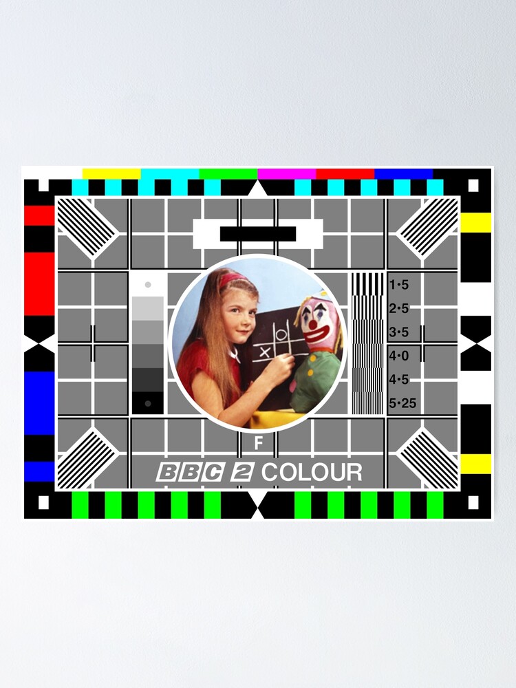 "beebthings Testcard F" Poster for Sale by beebthings | Redbubble