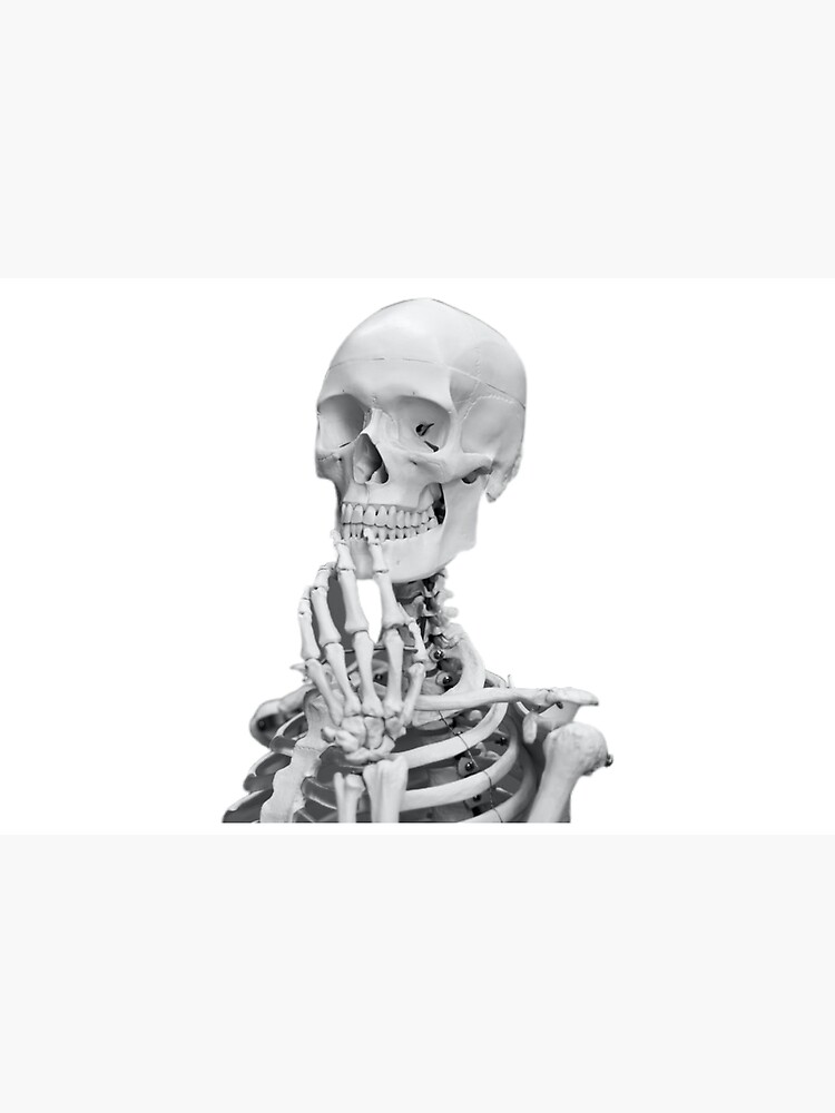 "Thinking Skeleton " Poster by Hortans | Redbubble