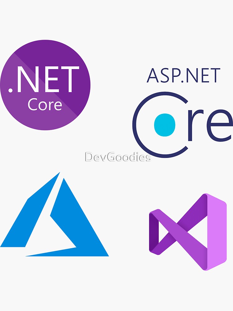 "ASP .NET Core Development Combo Pack" Sticker for Sale by DevGoodies ...