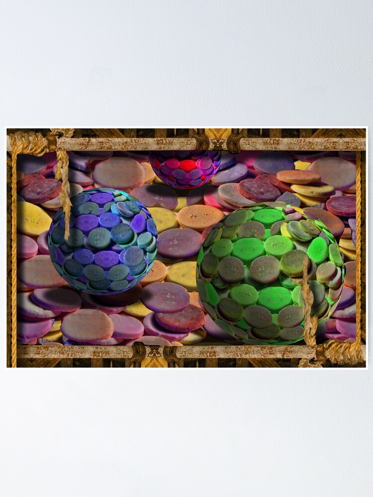 "Necco Wafer Conglom" Poster by GolemAura | Redbubble