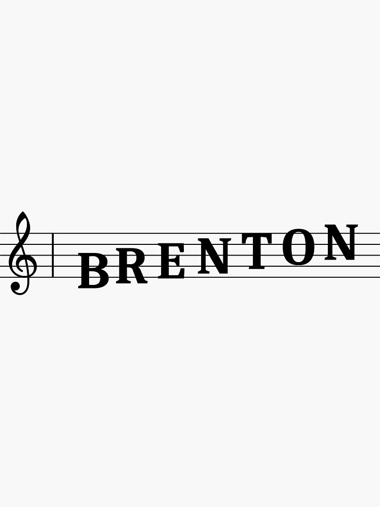 "Name Brenton" Sticker by gulden | Redbubble