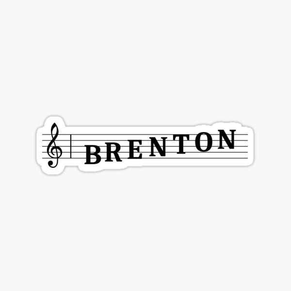 "Name Brenton" Sticker for Sale by gulden | Redbubble