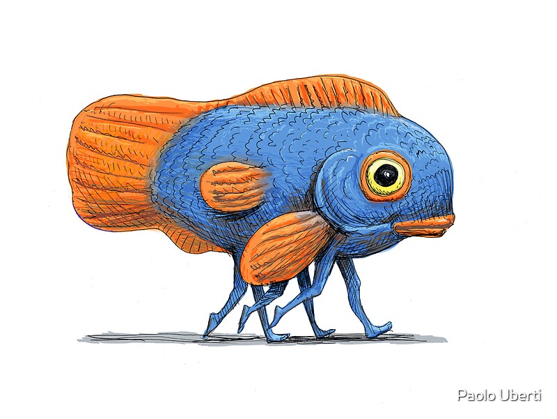 "Fish with 6 Legs" by Paolo Uberti | Redbubble