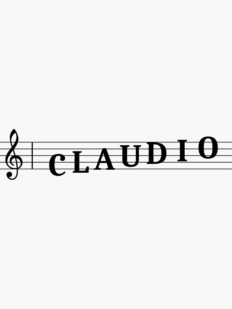 "Name Claudio" Sticker by gulden | Redbubble