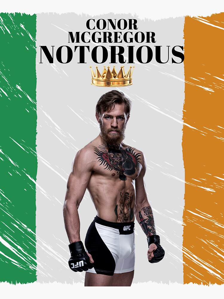 "THE NOTORIOUS ONE CONOR MCGREGOR" Sticker by JustGiftShop1 | Redbubble