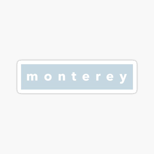 "Monterey" Sticker for Sale by weloveart | Redbubble