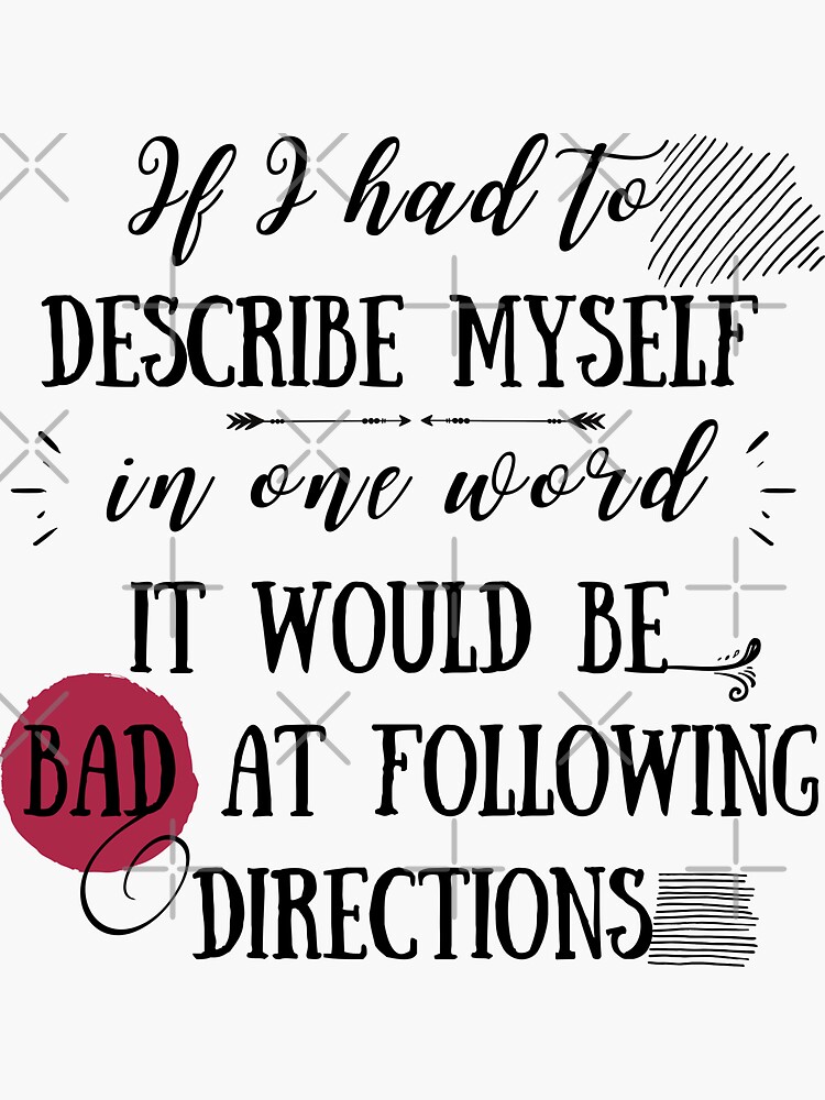 "Funny description of my self, humour Word Definition, If I had to ...