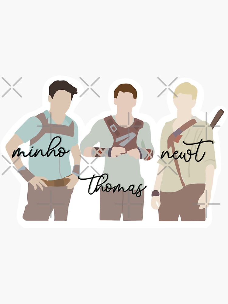 "Maze Runner Trio" Sticker for Sale by miawise10 | Redbubble