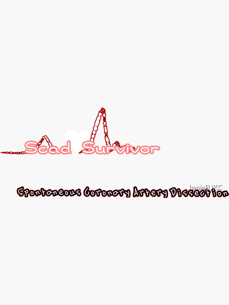 "Scad heart survivor " Sticker by JamieBJKC | Redbubble